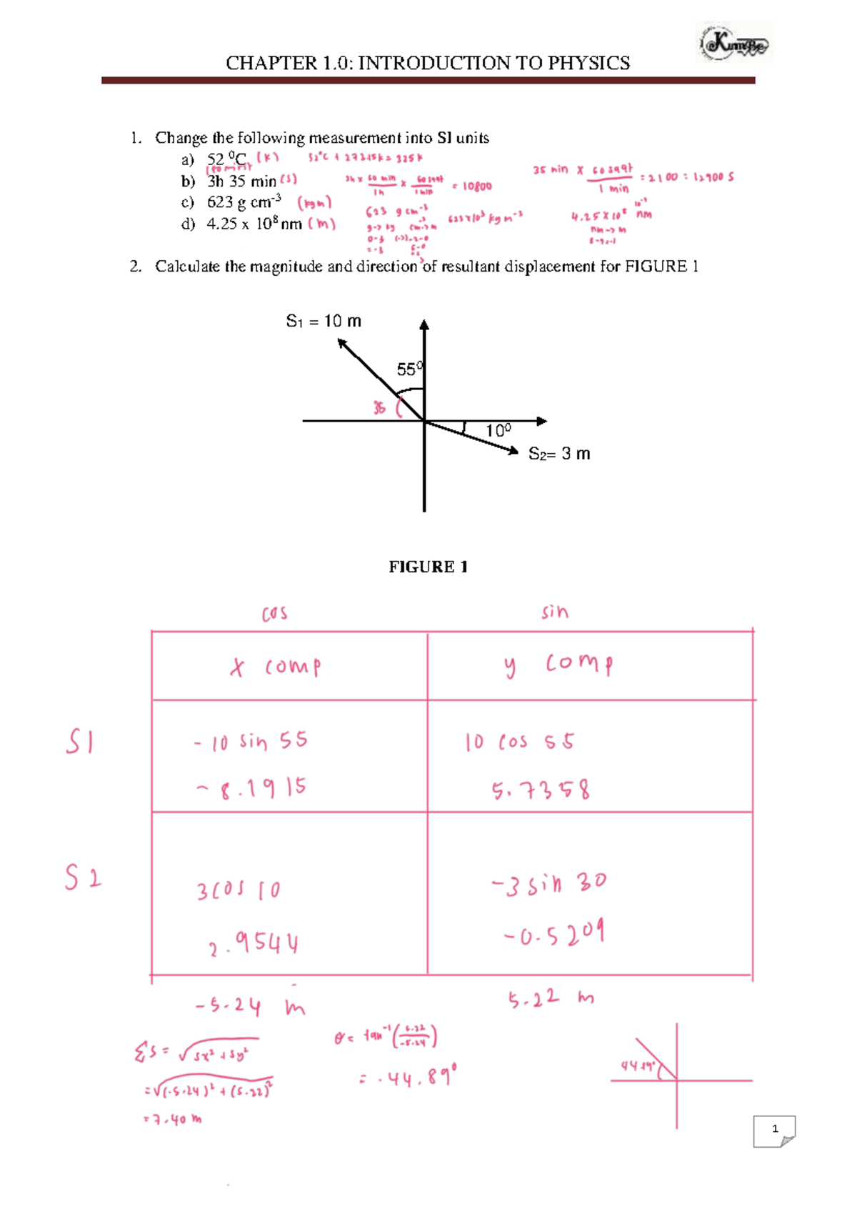 Soalan Kum Be Conversion AND Vector - Physic - CHAPTER 1 .0 ...