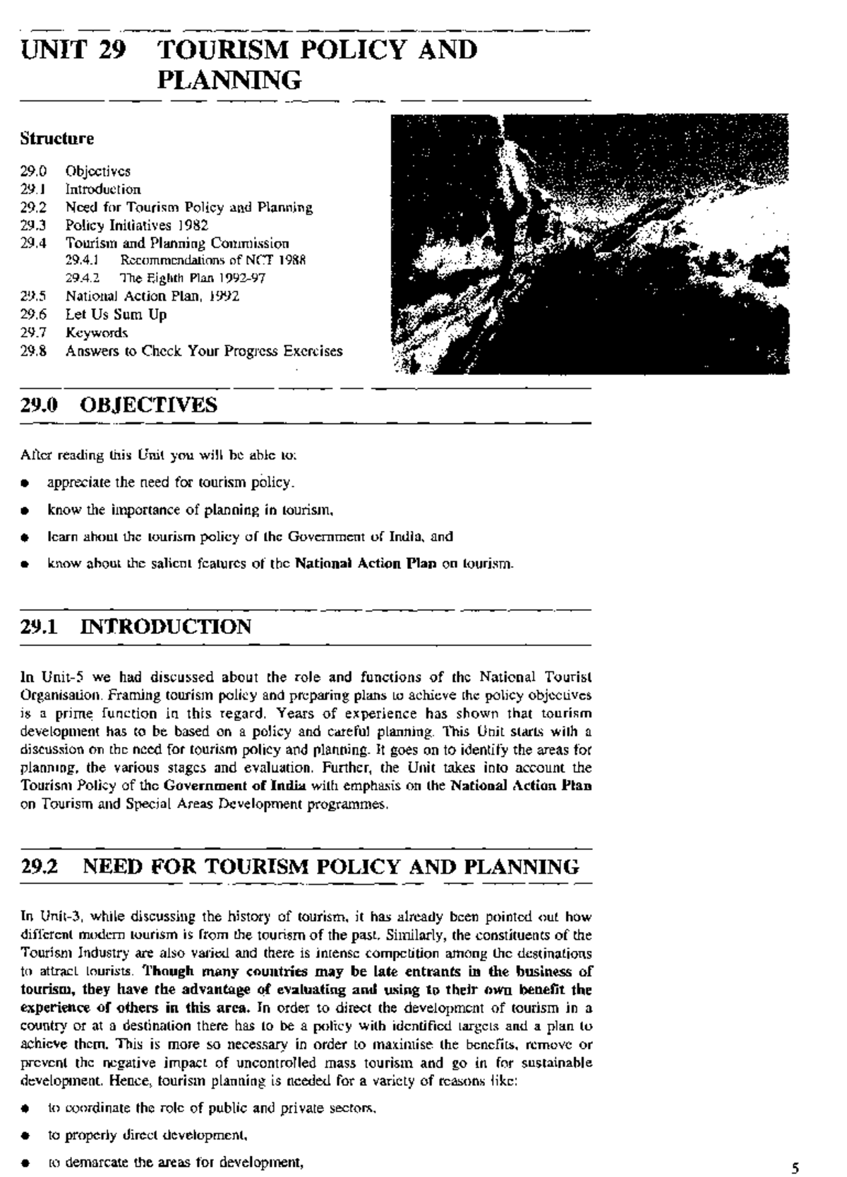 Unit-29 Tourism policy and Planning - UNIT 29 TOURISM POLICY AND ...