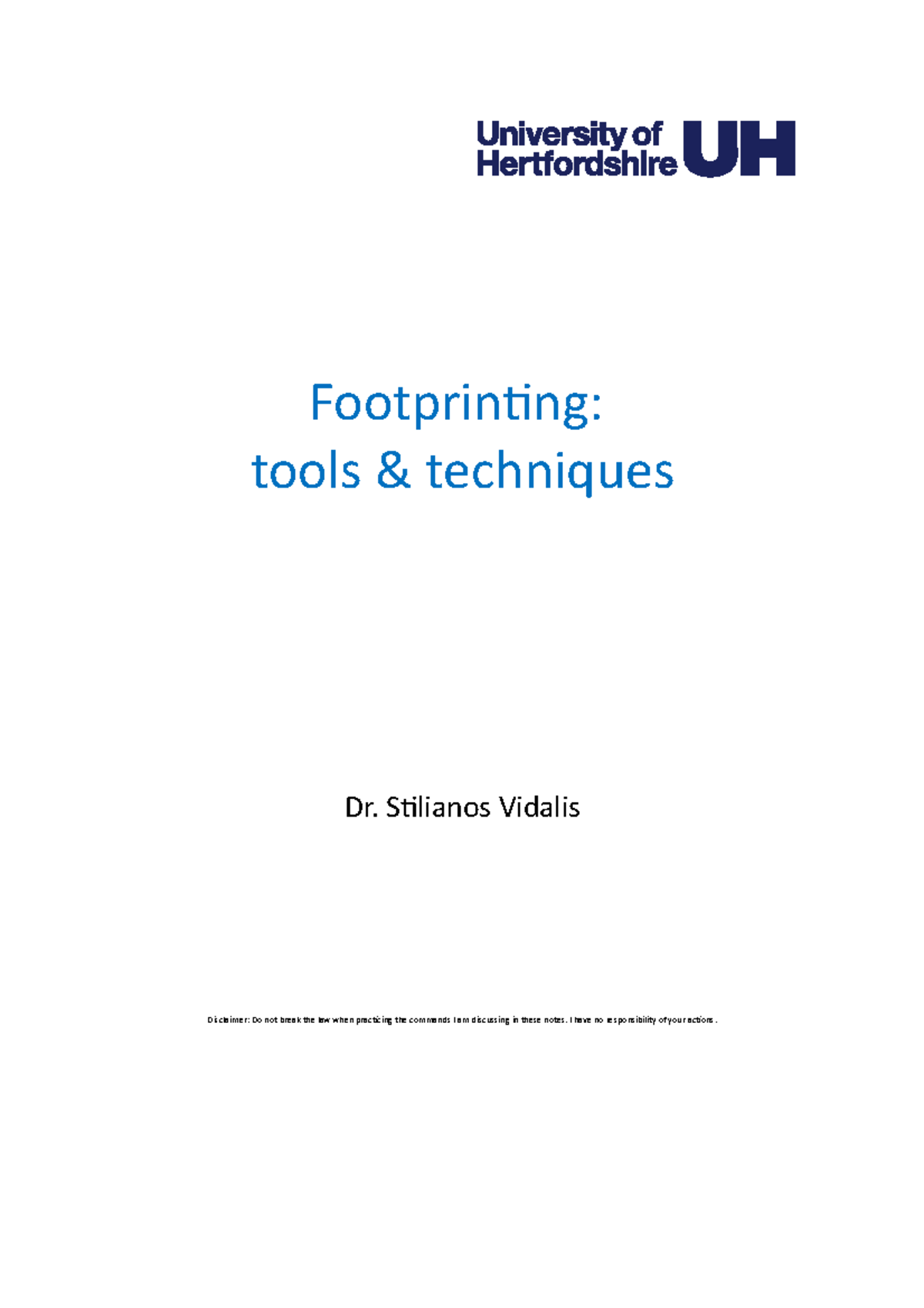 Week 13 - Tutorial - Footprinting tools & techniques - Footprinting ...