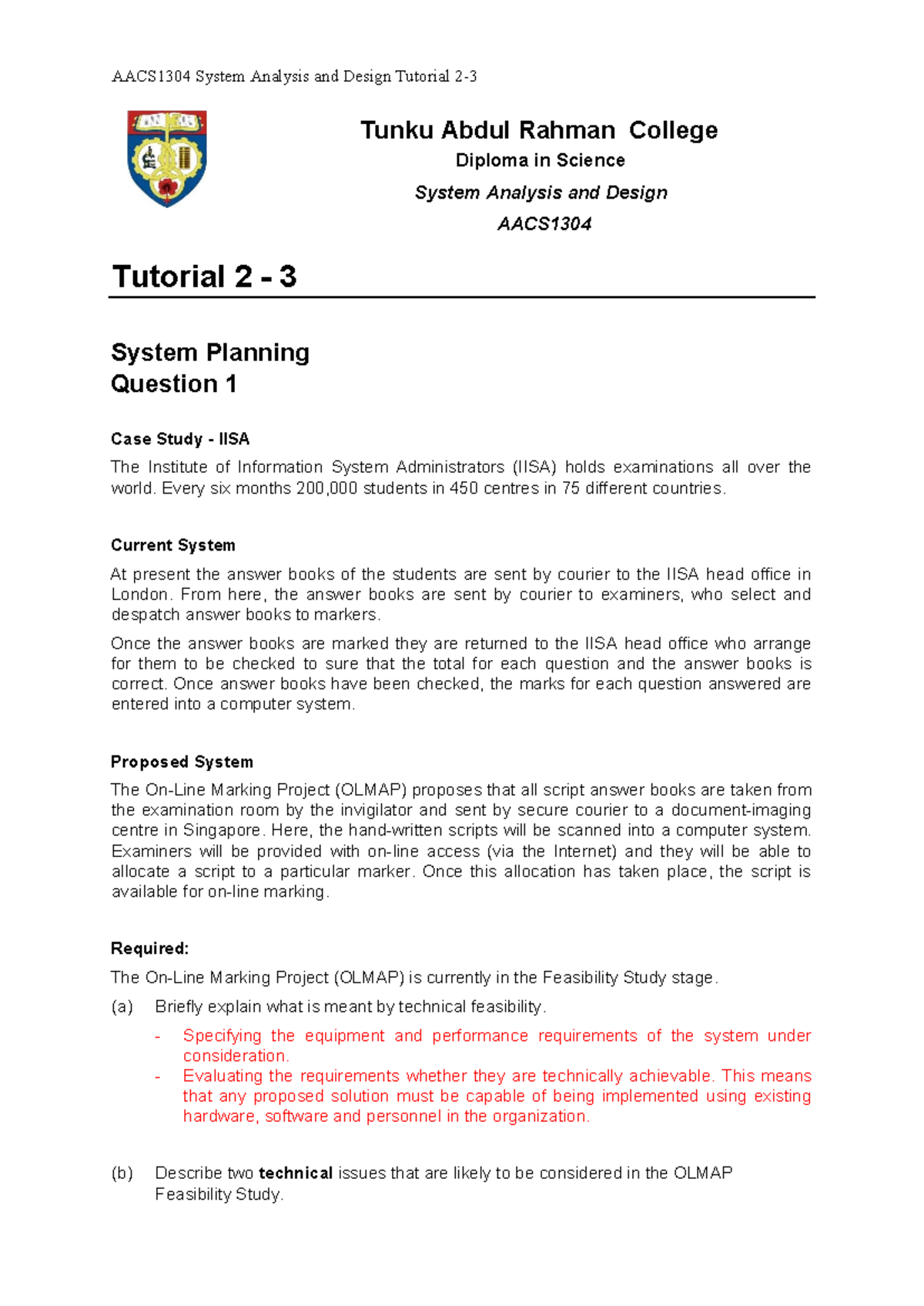 02-03-ADIS-Tutorial-System Planning-answer - Tunku Abdul Rahman College ...