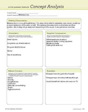 Concept analysis 2 final - ACTIVE LEARNING TEMPLATES CONCEPT ANALYSIS A ...