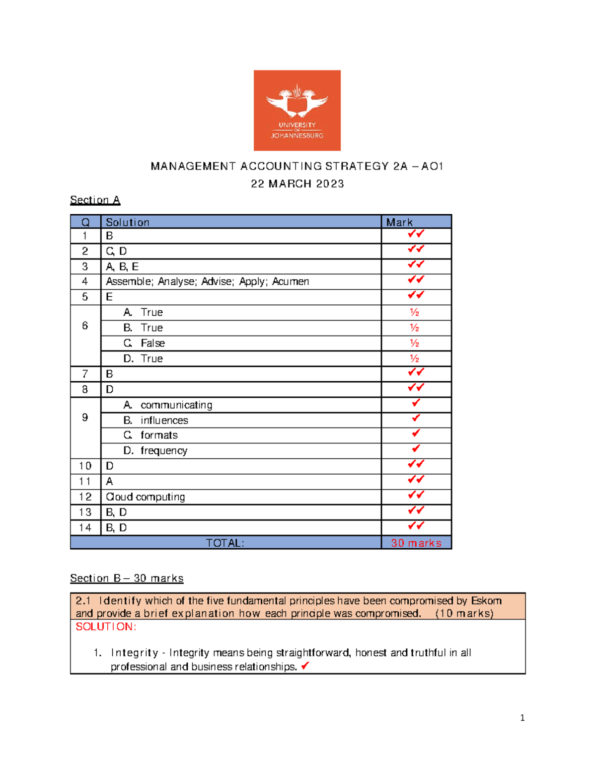 MAS2A - Solution AO1 - NJHBVKHKJL,MNB KUJHJBNM JM OIUHJB KUHGBNM ...