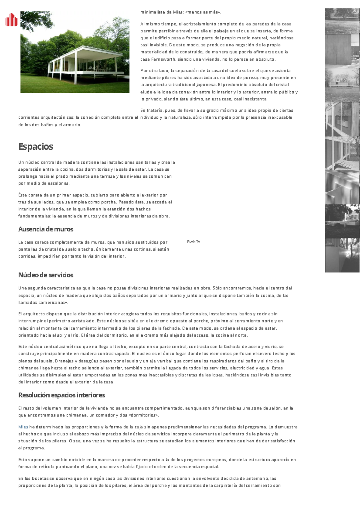 Casa Farnsworth Información - Casa Farnsworth This image might be ...