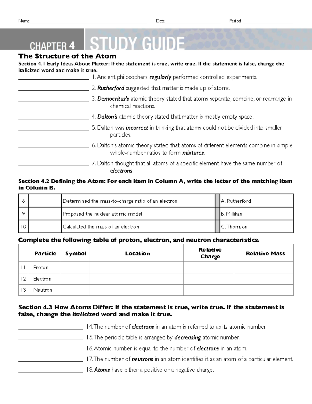 Ch 4 Study Guide textbook - ACADPR 018CE - West L.A. College - Studocu