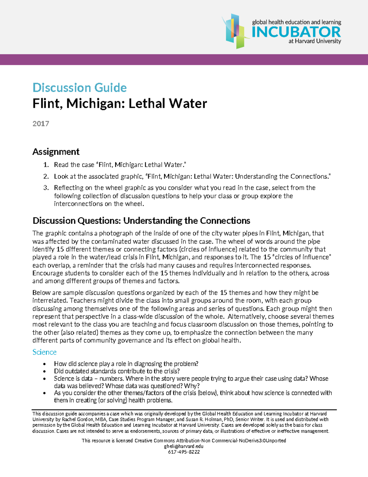 2017 flintlethalwater tp discguide - This discussion guide accompanies ...