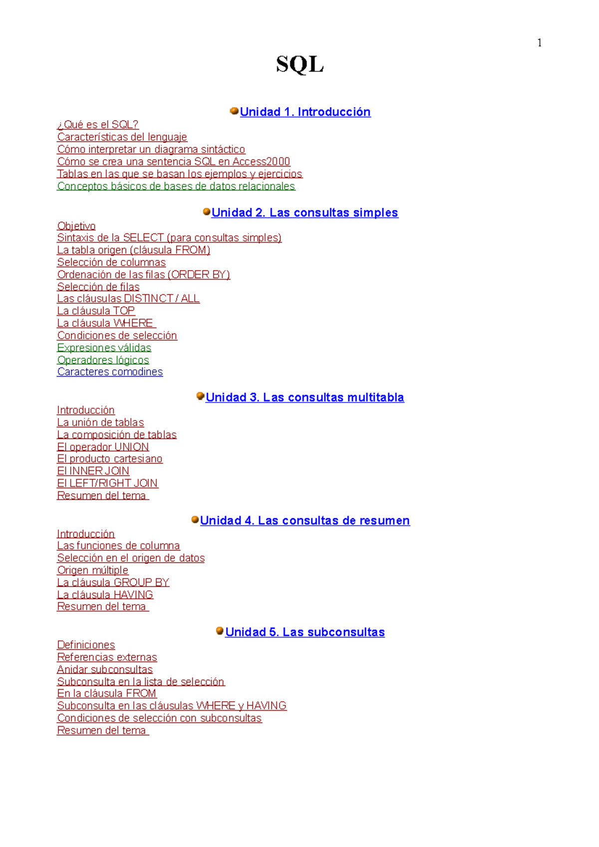 Sqlm - hdhdf - SQL Unidad 1. Introducción ¿Qué es el SQL ...