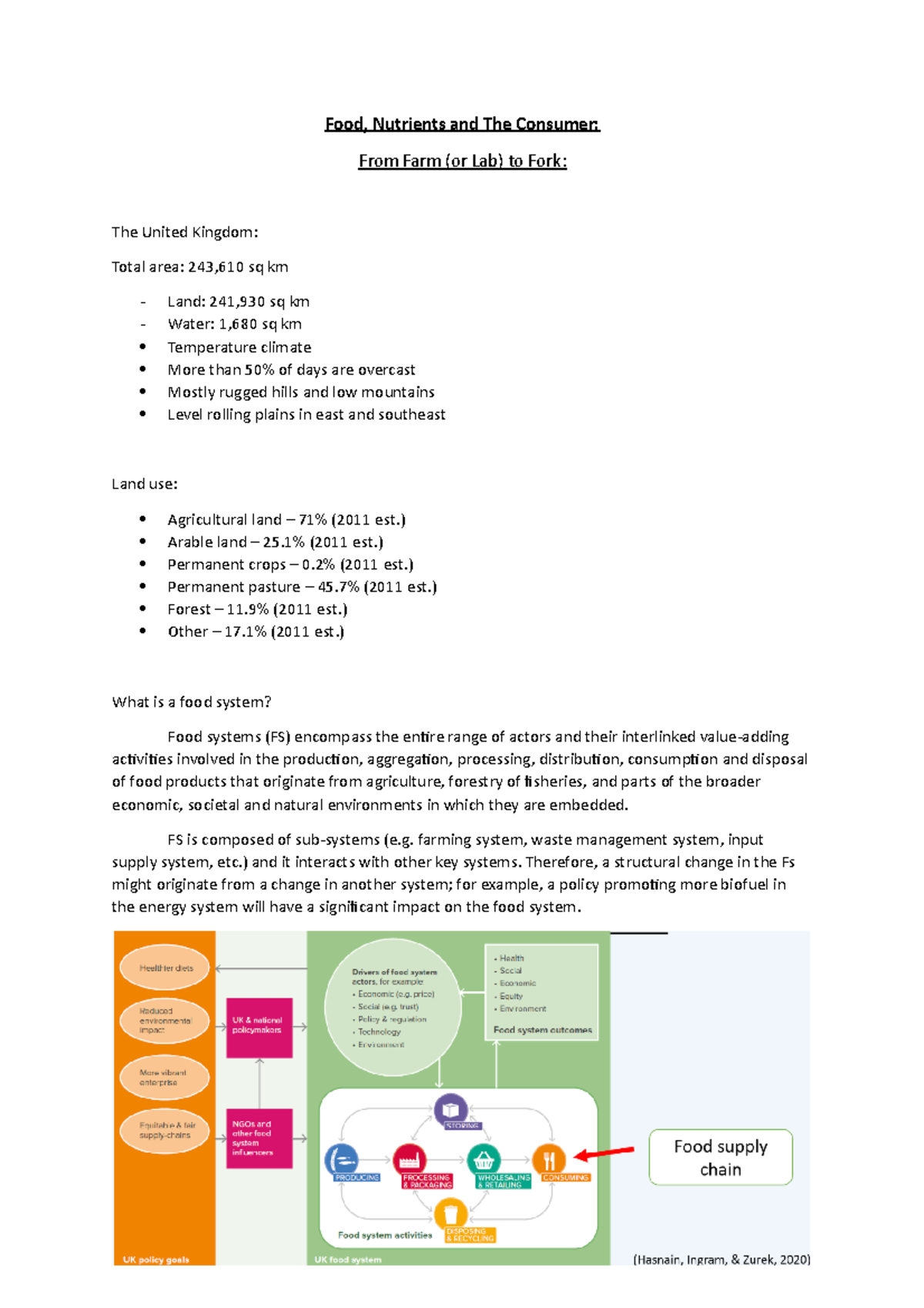 Food Nutrients and The Consumer: From Farm (or Lab) to Fork: The United ...