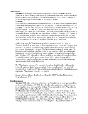 Module 4 LIT notes - Professor: Daniel Citro - Module 4: The Afterness ...