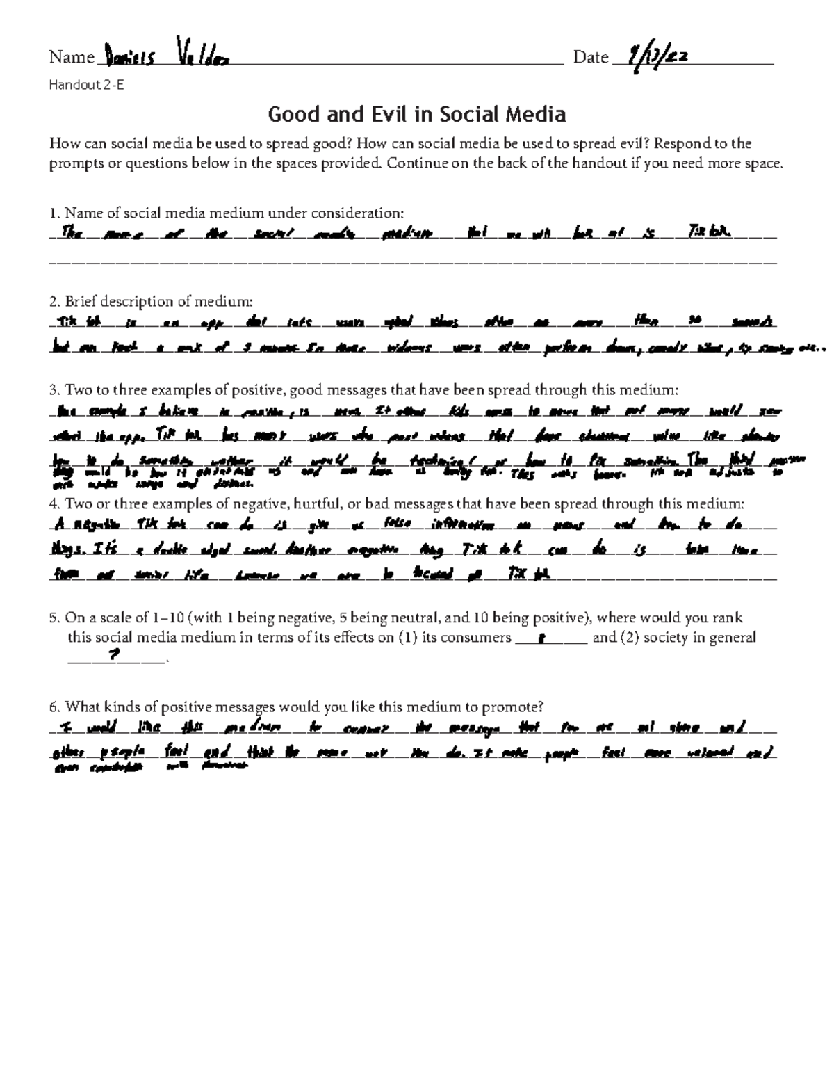 Good and Evil - Name ...