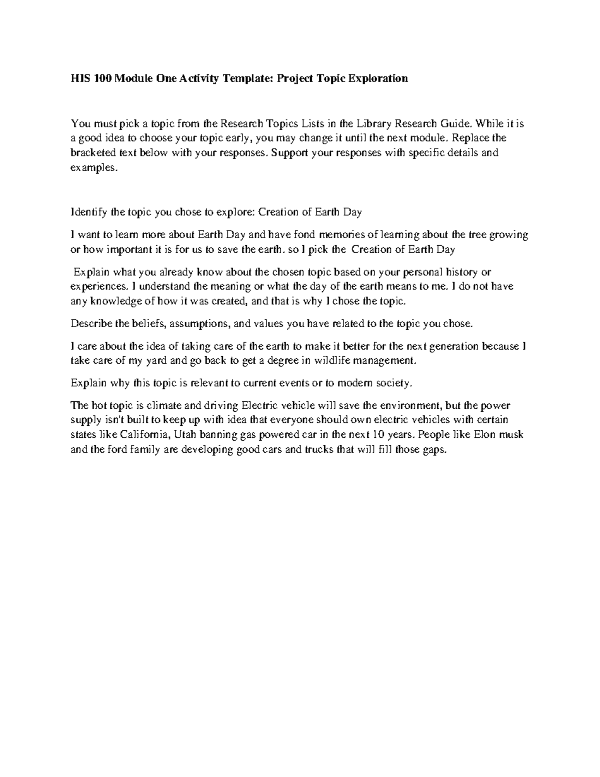 1-2 Activity Project Topic Exploration (1) - HIS 100 Module One ...