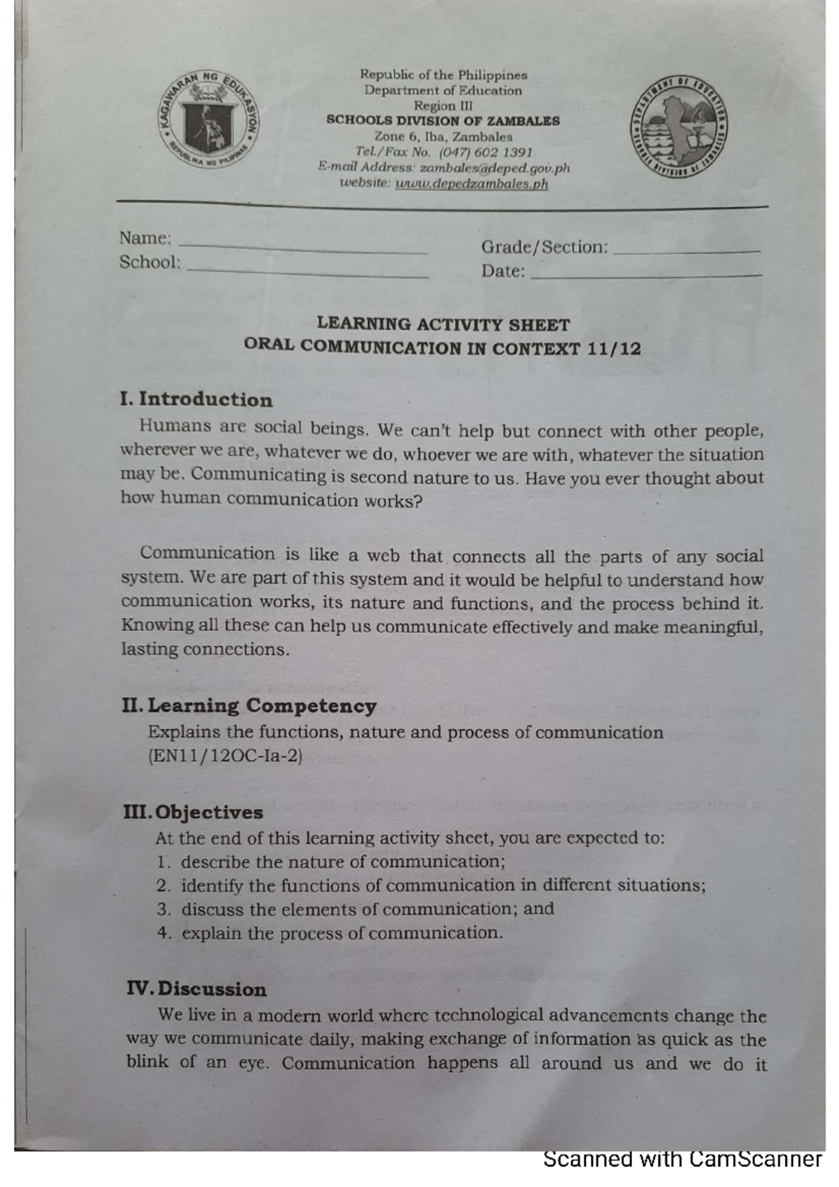 Oral-Communication 11 Q1 Week1 - Social Psychology - Studocu