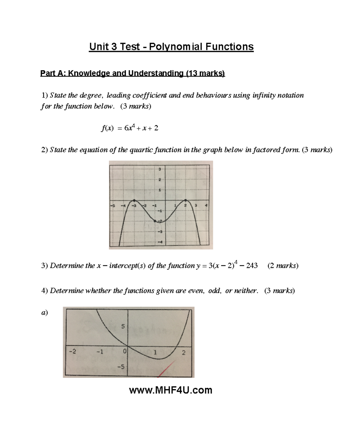 Test 2 Questions - Nelson Book Unit 3 Grade 12 Advanced Functions ...