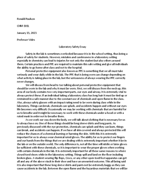 Aspirin Lab - Lab details, notes, and course specific data - 1. Mass of ...