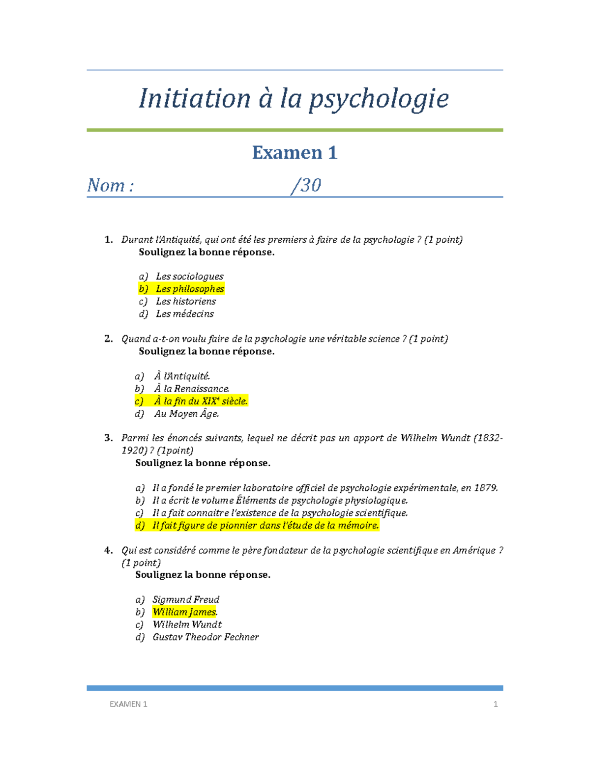 Examen intro 1 - reformuler pour éviter plagiat - Initiation à la ...