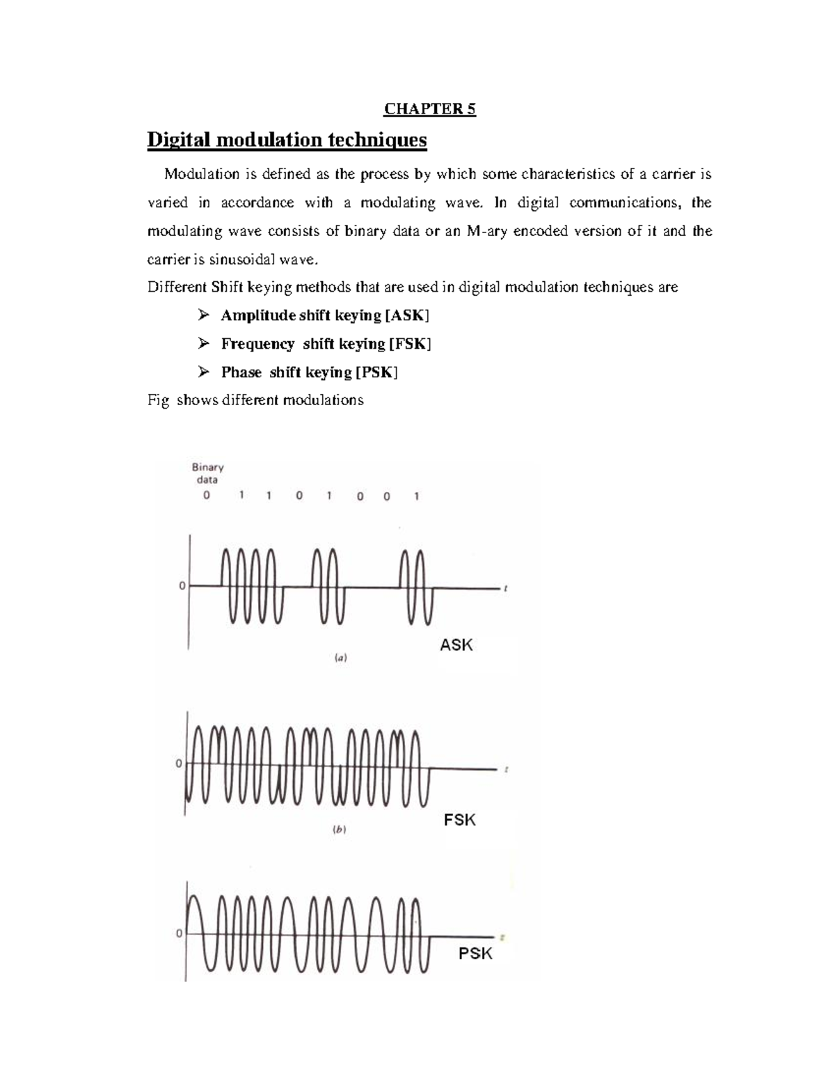 17EC61 Digital Communication Module 5 - ####### CHAPTER 5 Digital ...