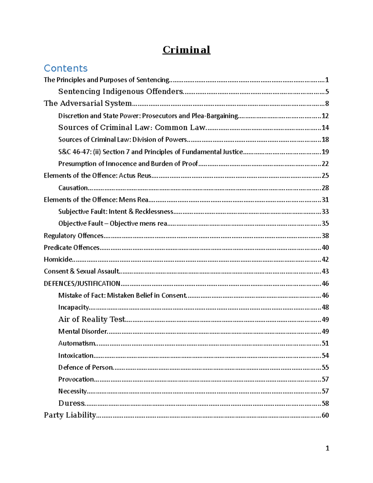 Criminal I (Paciocco) - 2019 - Criminal The Principles and Purposes of ...