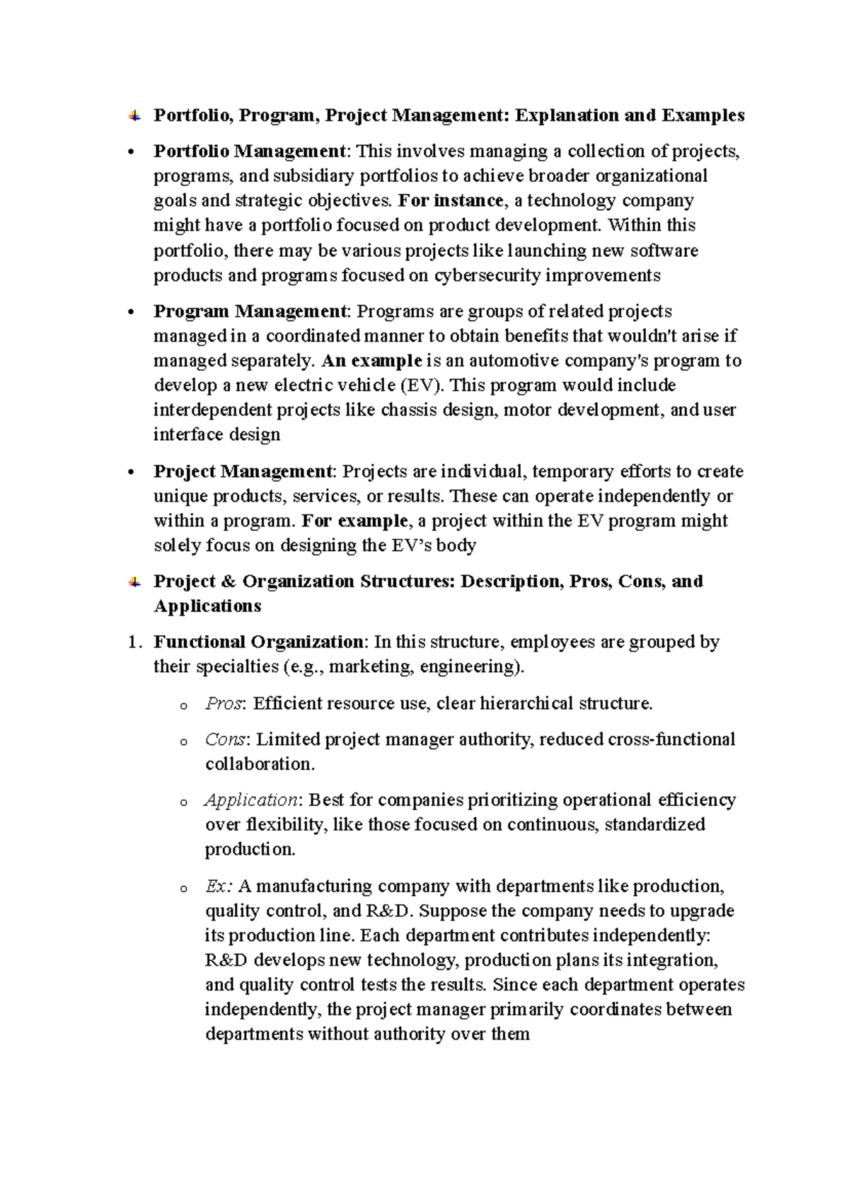 Project review - Portfolio, Program, Project Management: Explanation ...