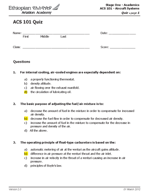 5. Exam - airframe and system aircraft general knowledge 1 - Aircraft ...