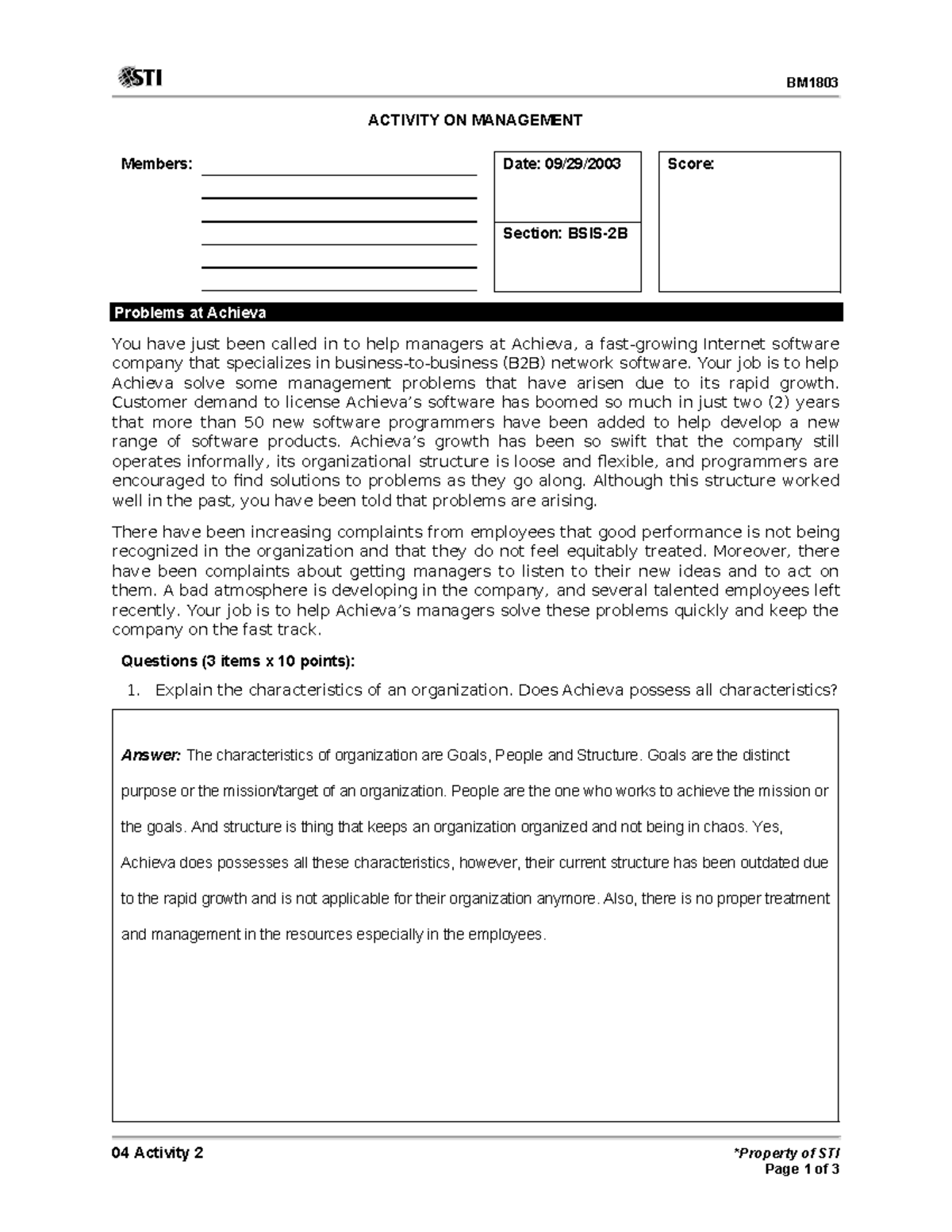 04 Activity 2 OMC - yeyey - BM 04 Activity 2 *Property of STI Page 1 of ...