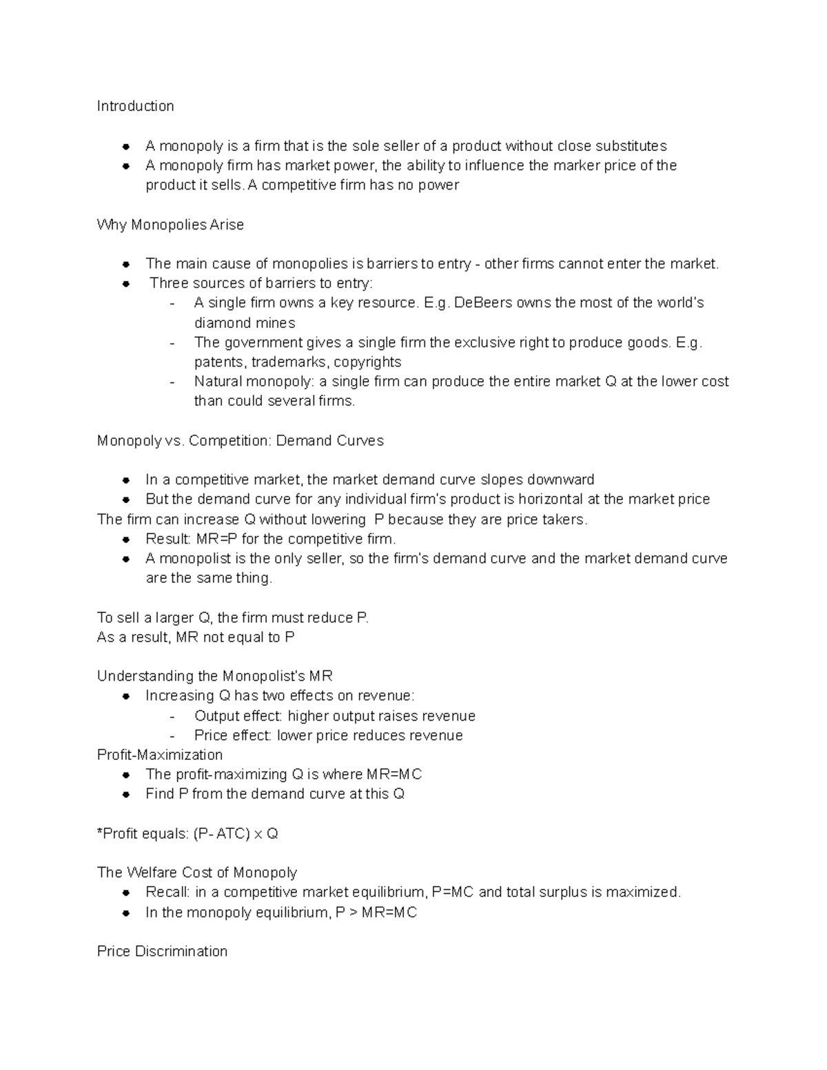 ECON Ch 15 - These notes are for Maria Gomez who works at ECU. The ...
