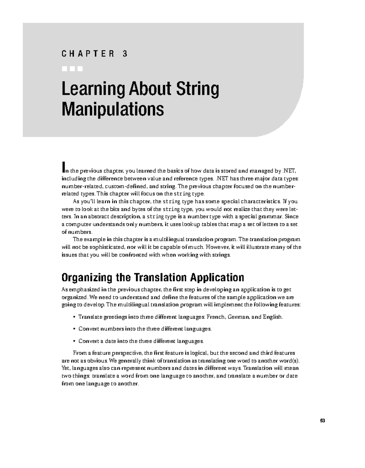 Chapter 03 - Learning About String Manipulations - 8695ch03 10/16/07 10 ...
