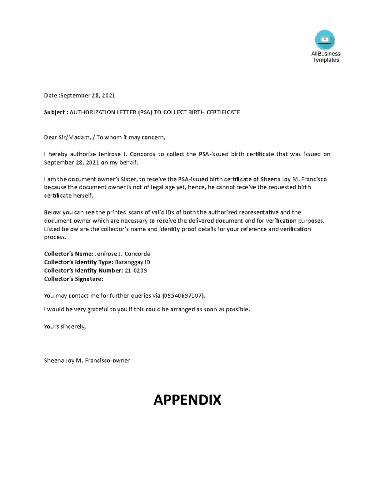 Psa Authorization Letter Date September 28 2021 Subject psa-authorization-letter-date-september-28-2021-subject