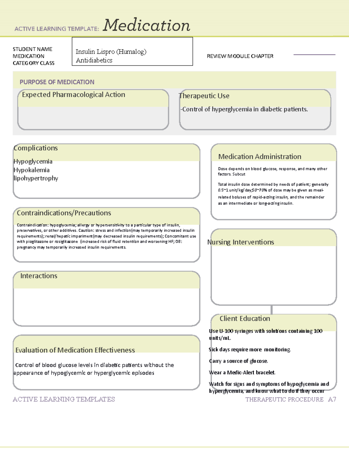 2Medication form - medication forms - ACTIVE LEARNING TEMPLATES ...