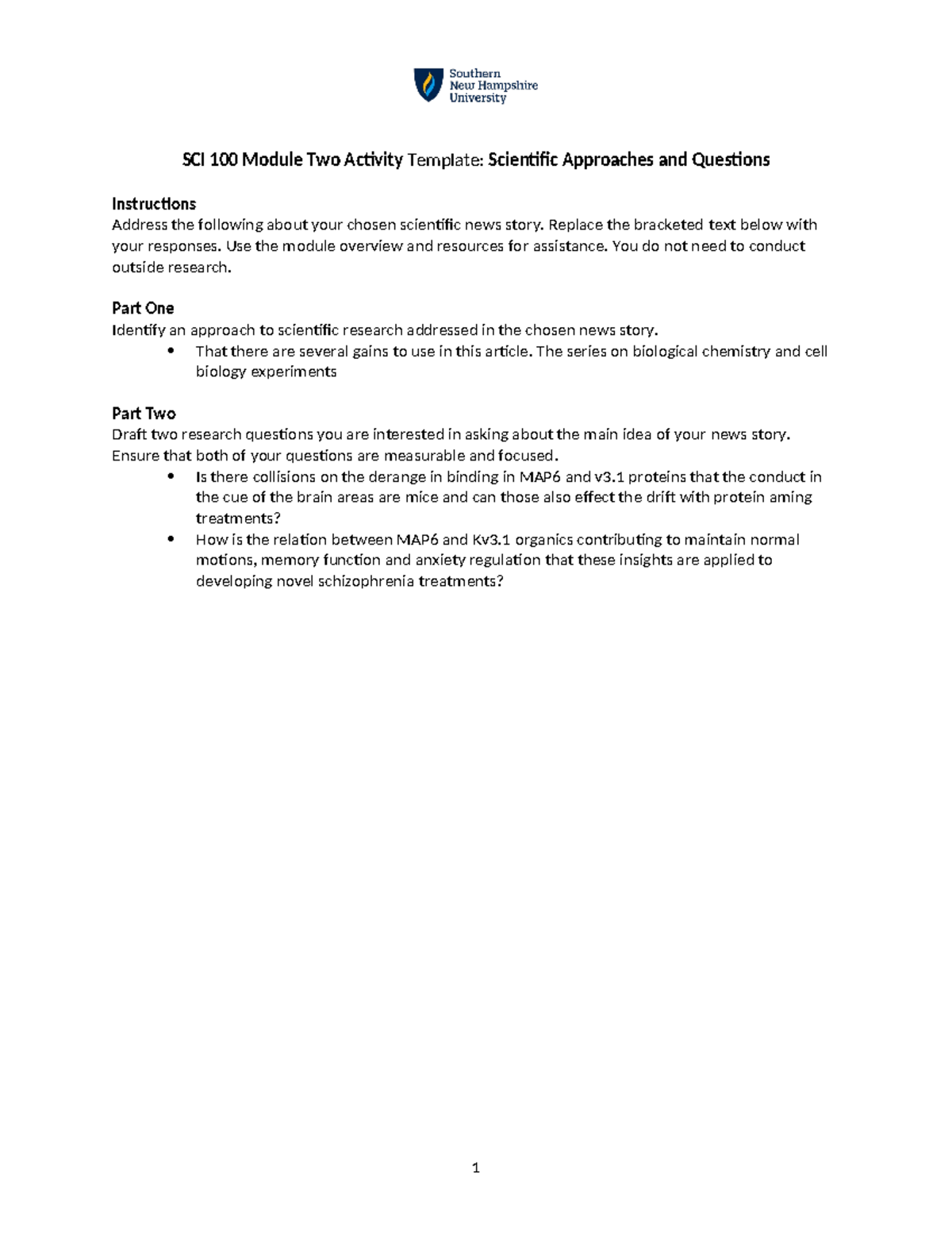 SCI 100 Module Two Activity Template (1) - SCI 100 Module Two Activity ...
