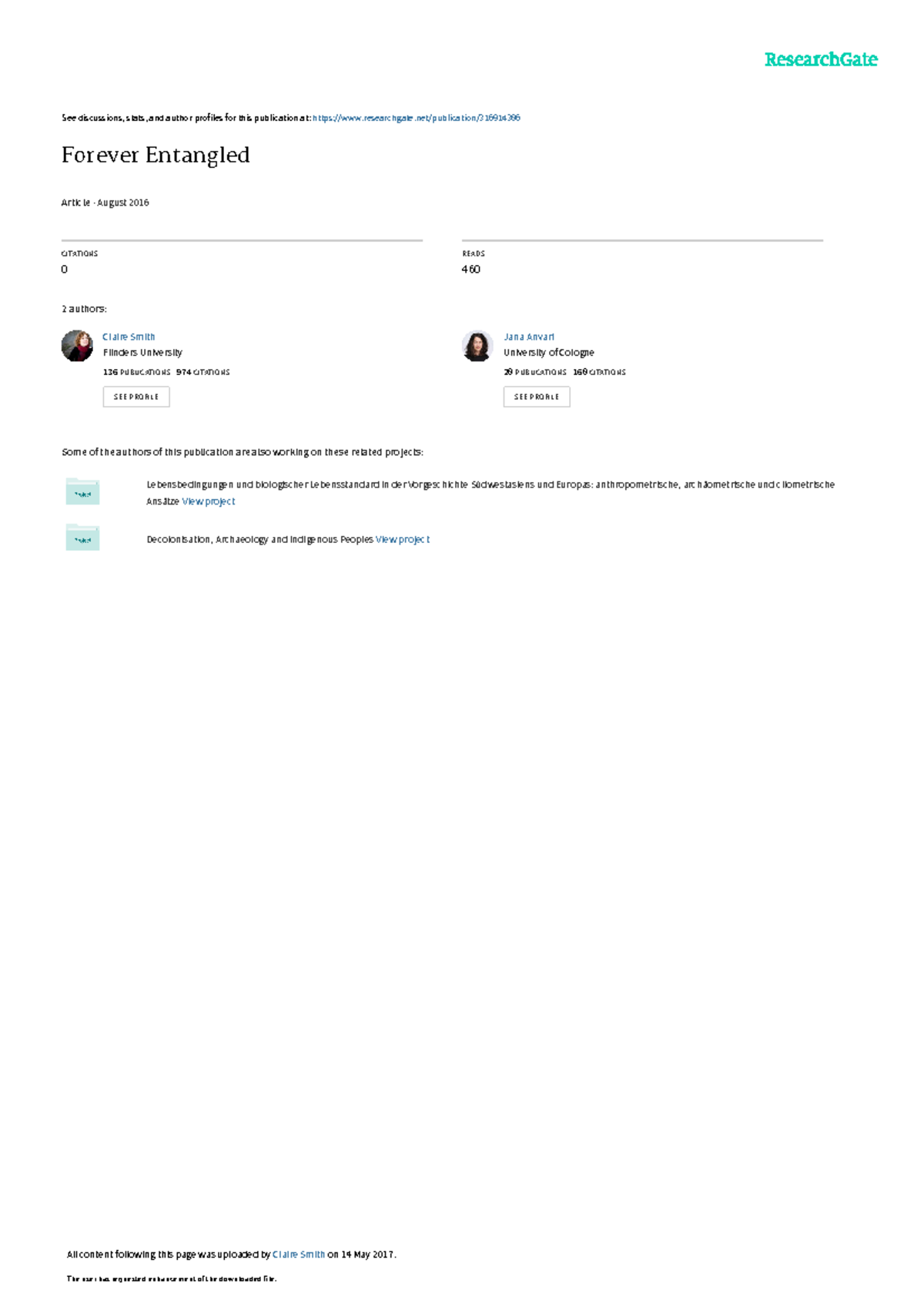 Forever Entangled - ADFSDFRRGRGFG - See discussions, stats, and author ...