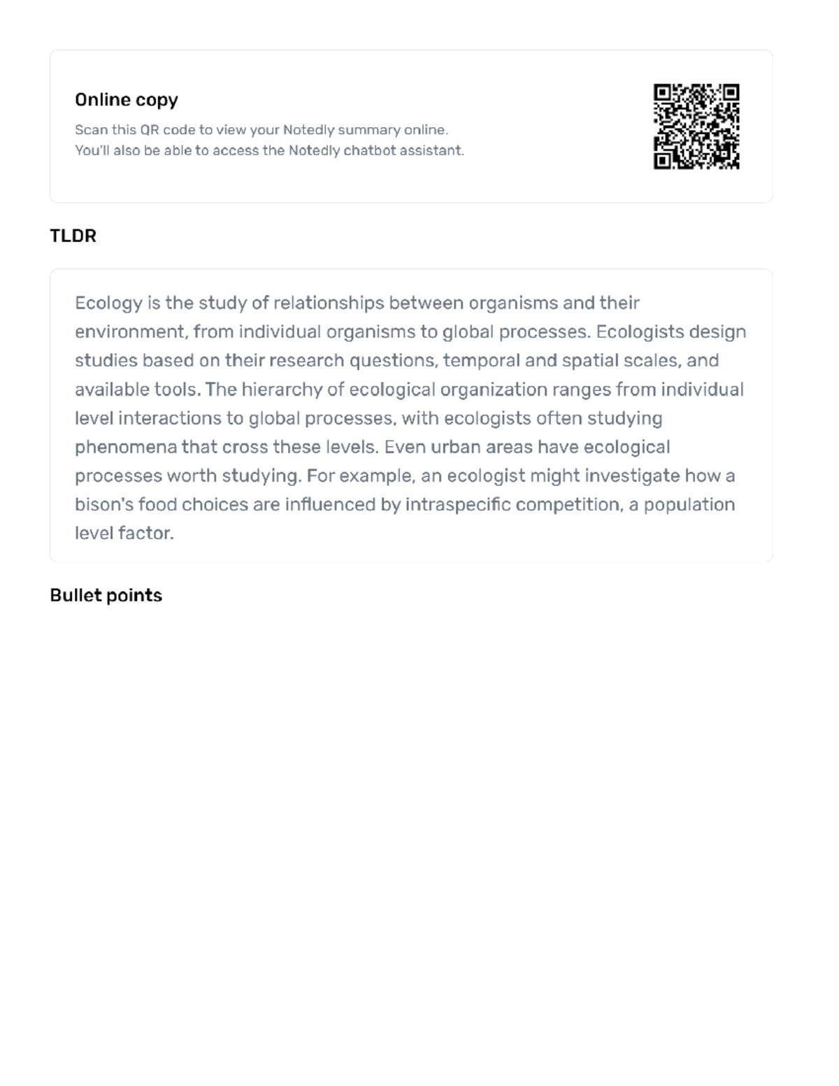 Chapter 1 summary - Ecology: Concepts and Applications - Bio 208 - Studocu