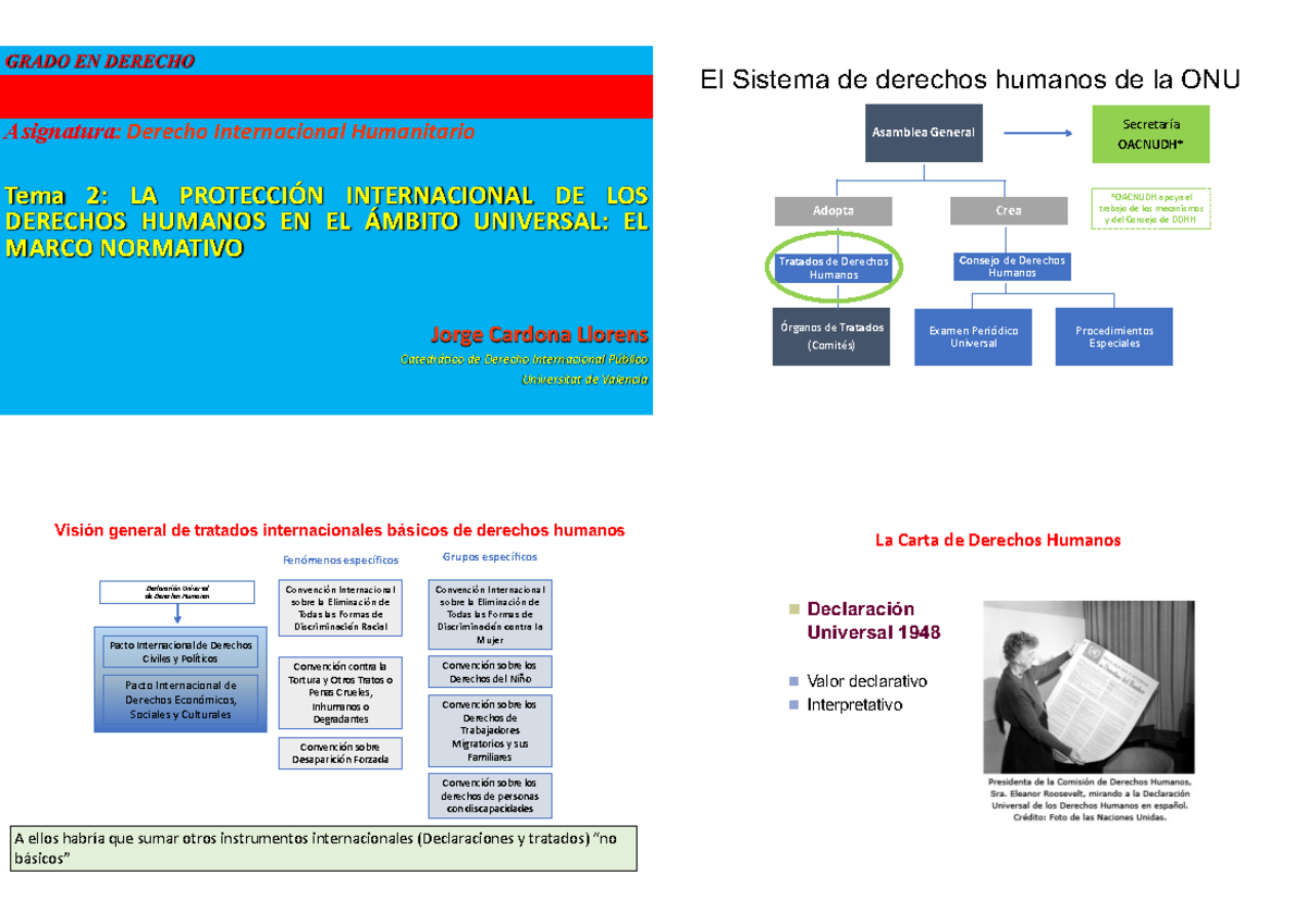 Tema 2 - Power Point profesor - Asignatura: Derecho Internacional ...