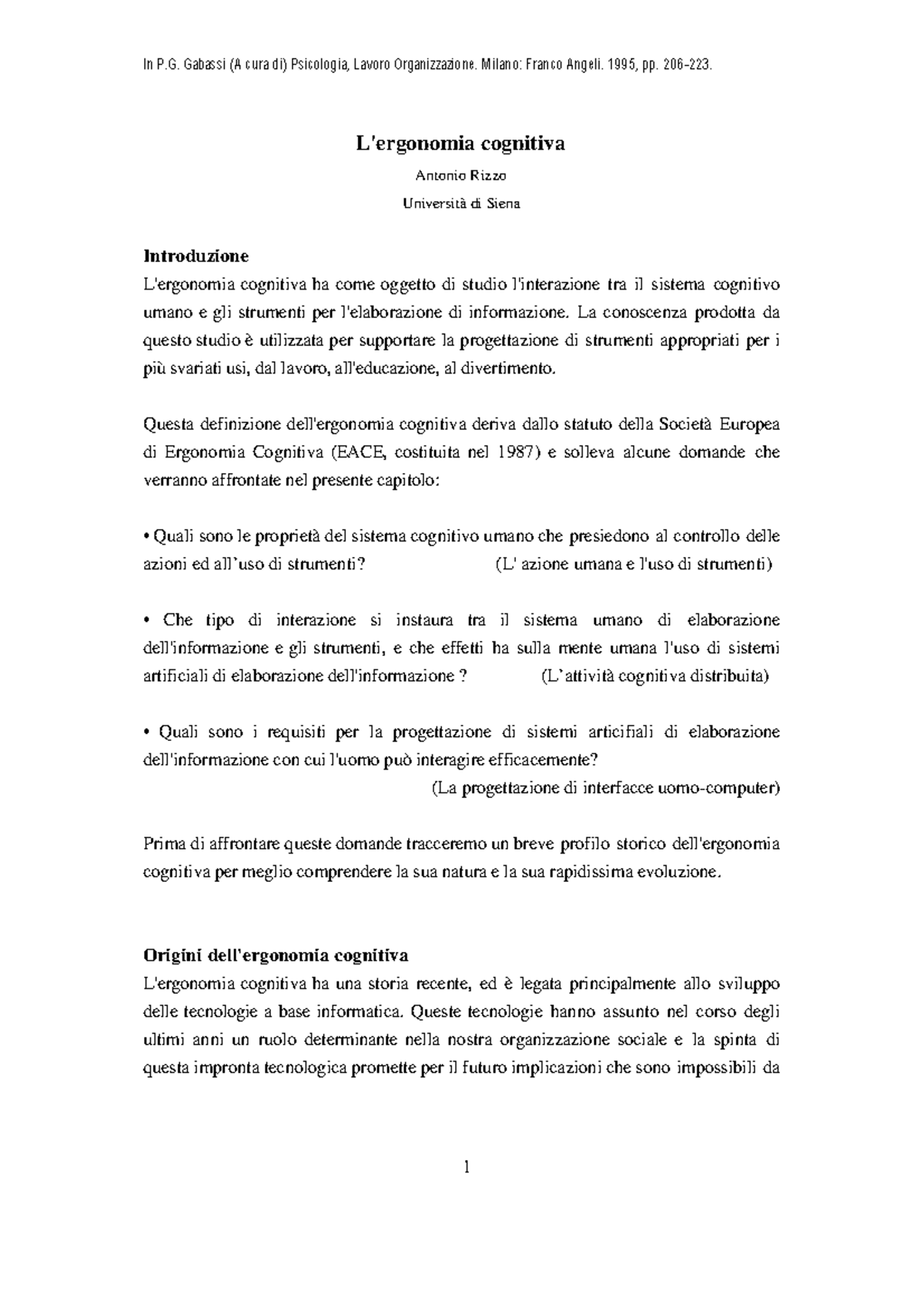 Ergonomia-cognitiva - Ergonomia, cosa serve e come funziona - In P ...