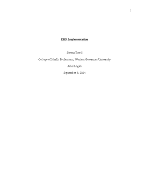 4 - Notes for Task 4 in C803 - C803 Task Notes Task 4 Scenario: As the ...