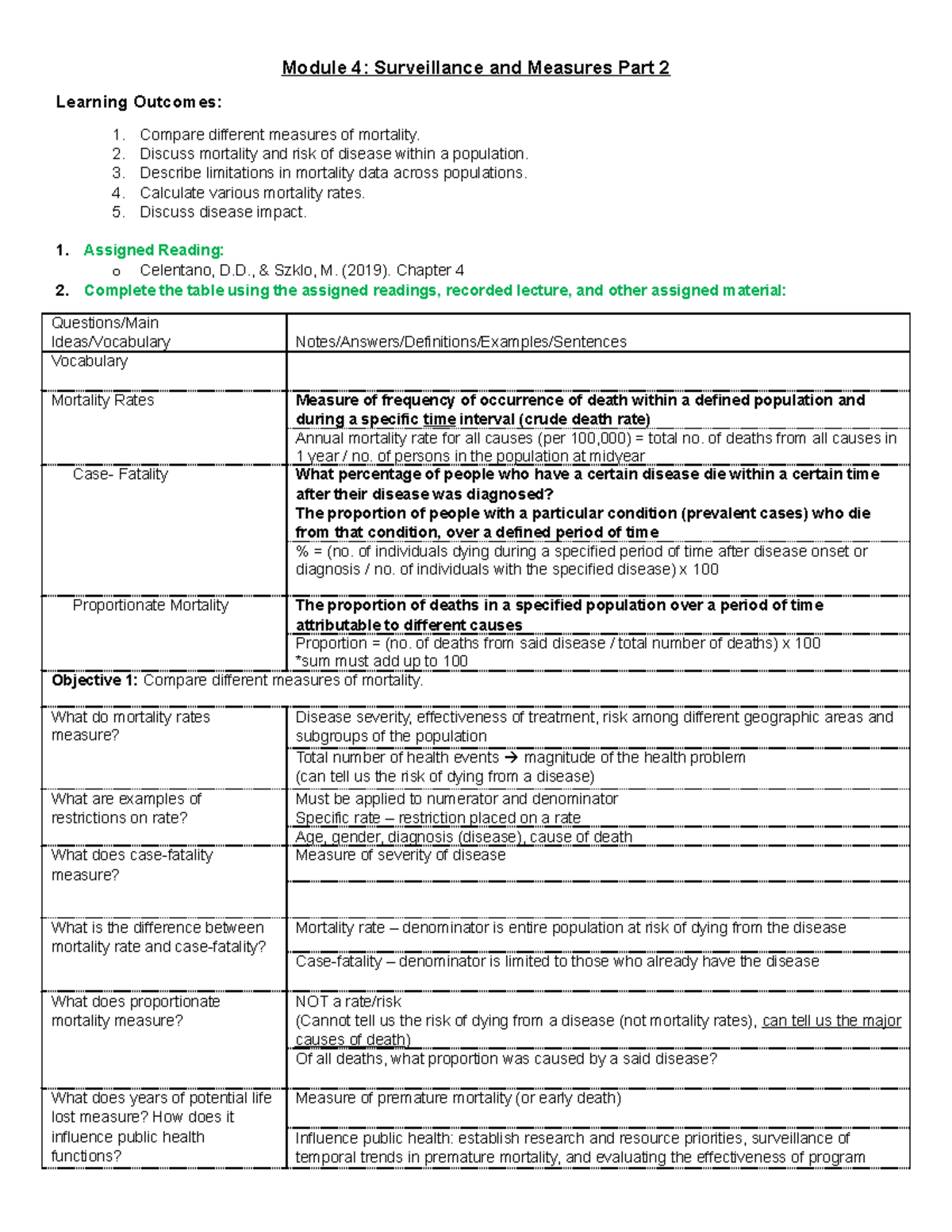 Module 4 Learning Guide - Module 4: Surveillance and Measures Part 2 ...