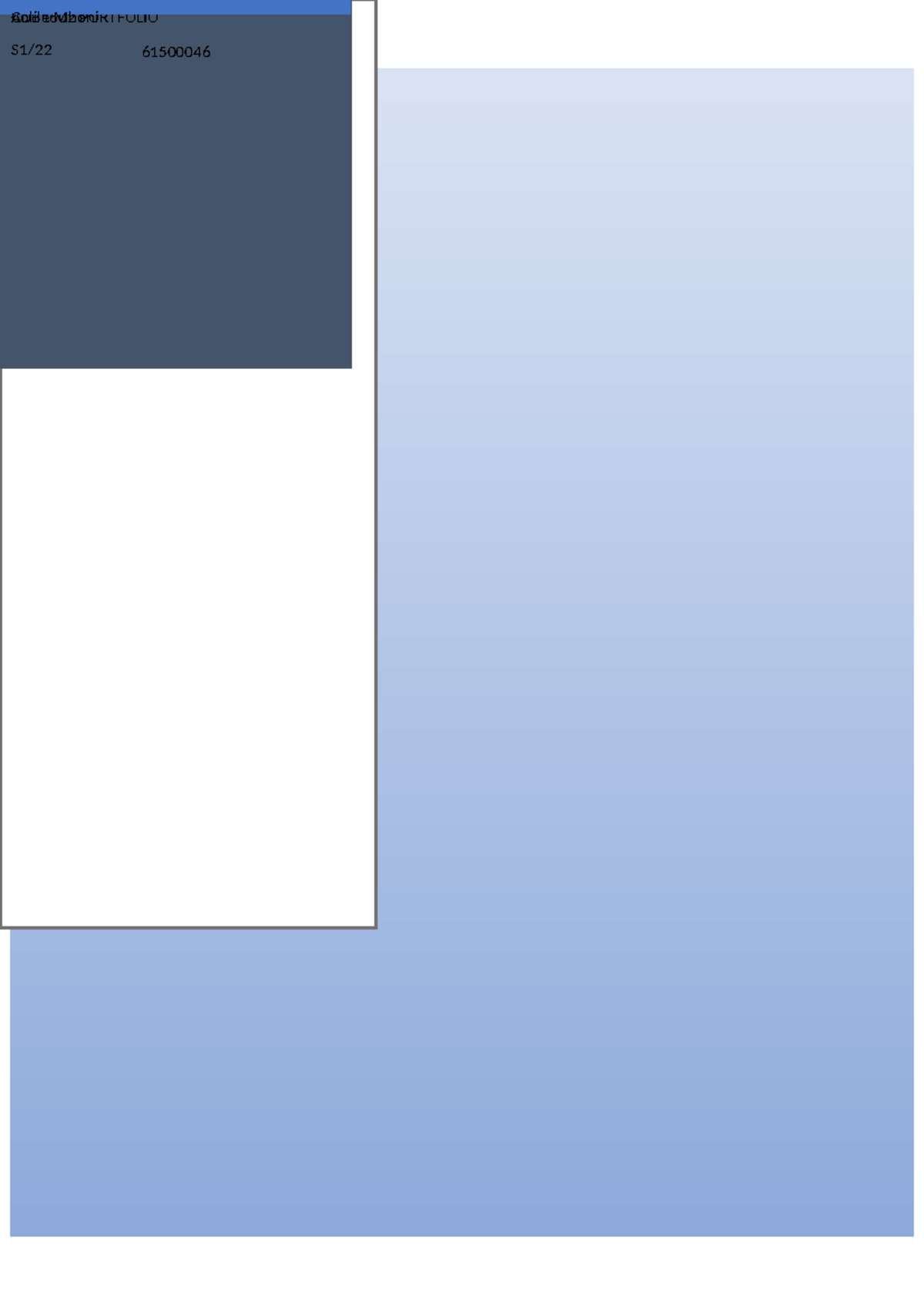 ADB1602 Portfolio - very helpful - 10 JUNE 2022 61500046 ADB1602 ...