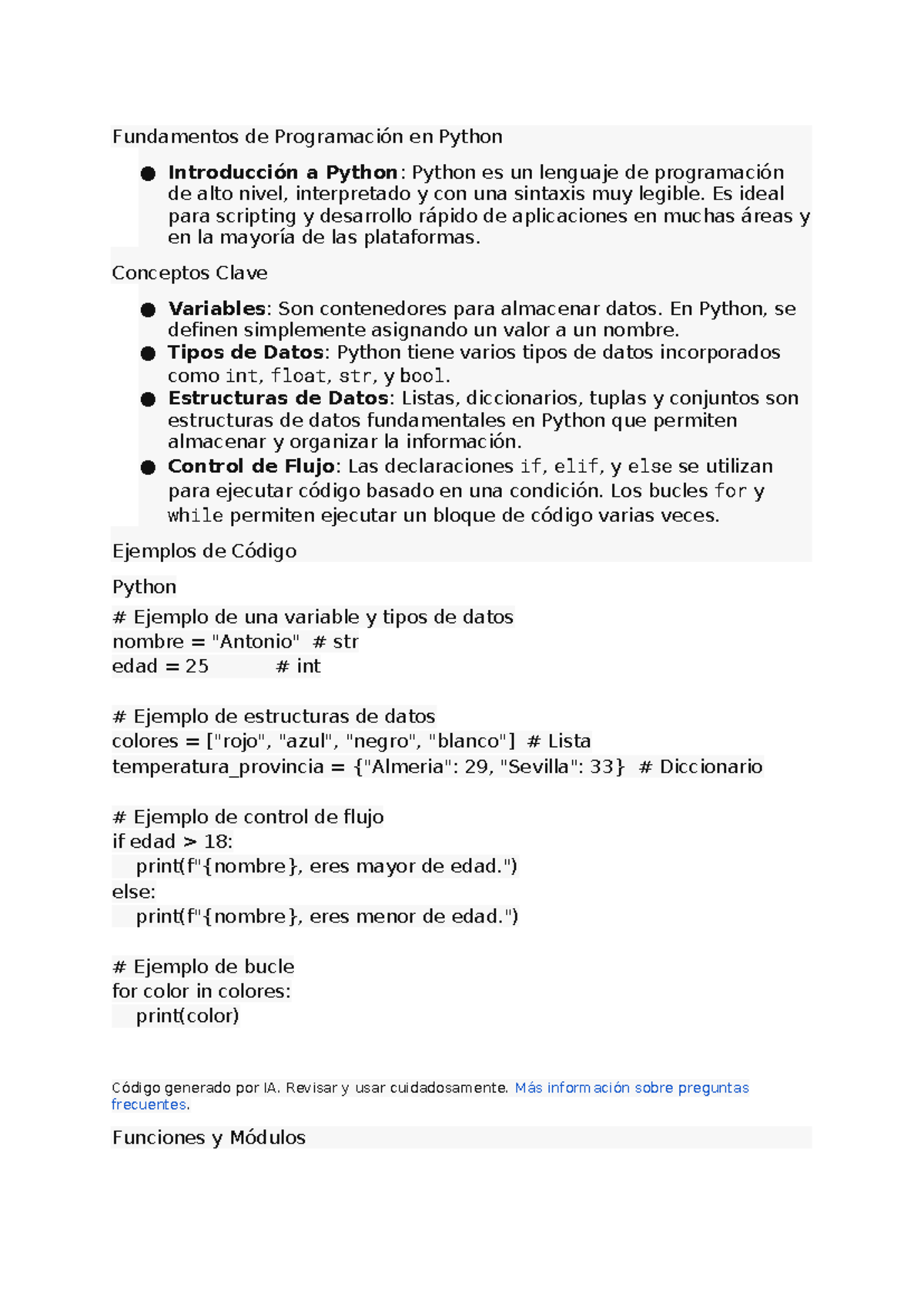 Fundamentos de Programación en Python - Fundamentos de Programación en Python Introducción a ...