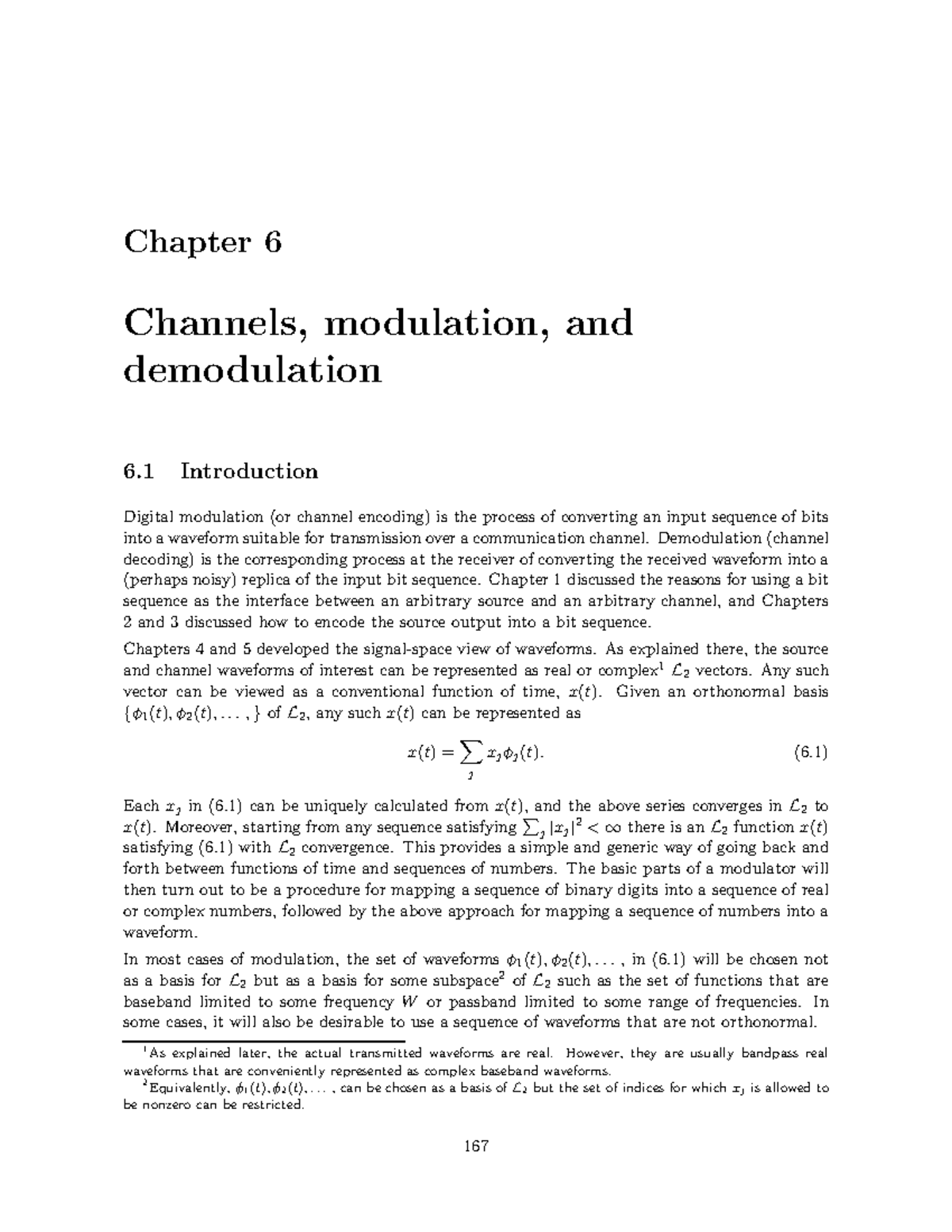 Channels, modulation, and demodulation - Chapter 6 Channels, modulation ...