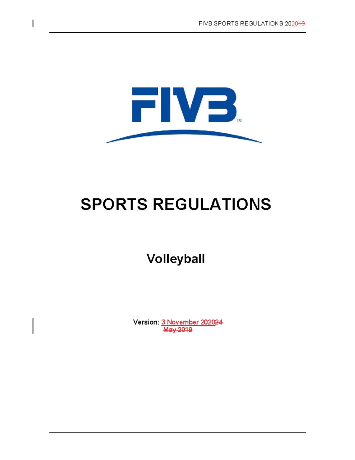 FIVB Sports Regulations 2020202011 13 Track Changes - SPORTS ...