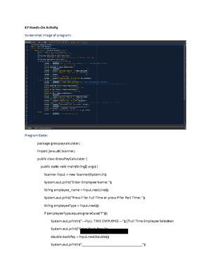 TP Run Employee - Computer Programming 1 - Cruz, Mark Joebeth D. BT ...