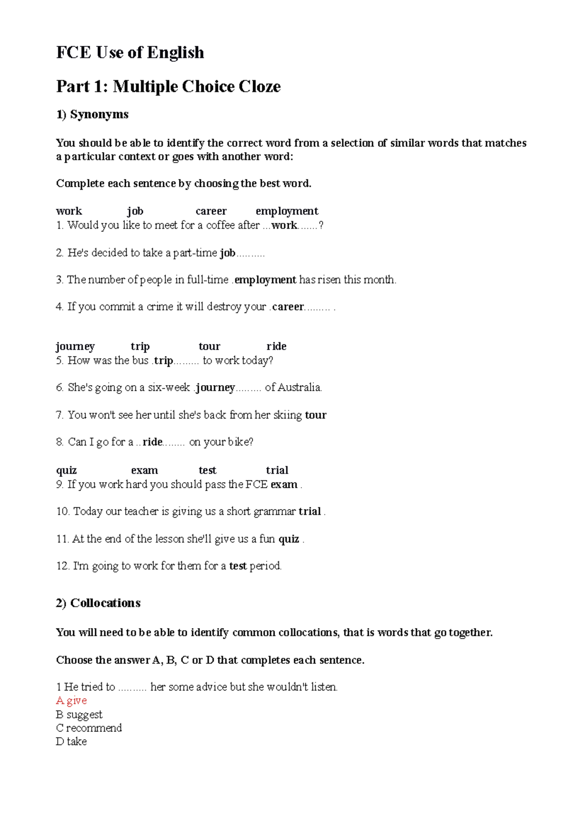 FCE Use Of English 1 4824 FCE Use Of English Part 1 Multiple fce-use-of-english-1-4824-fce-use-of-english-part-1-multiple