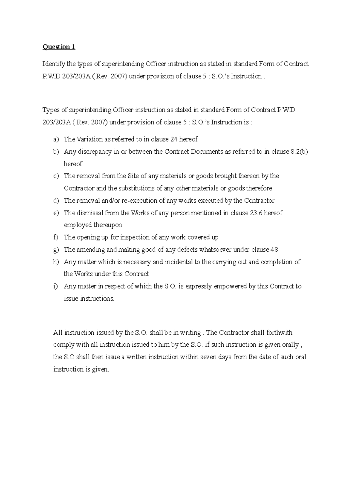 Contract - example - Identify the types of superintending Officer ...