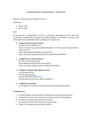 Práctica de laboratorio - Creación de una red peer-to-peer - Pr·ctica de laboratorio 3.1 ...