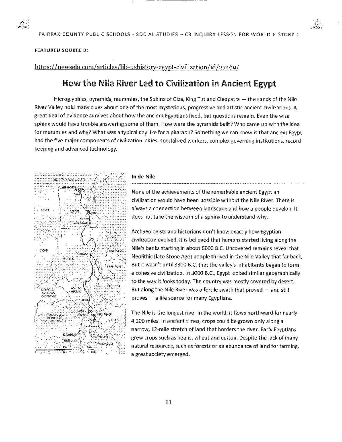 Secondary+Source-+Egypt+Environment - Studocu
