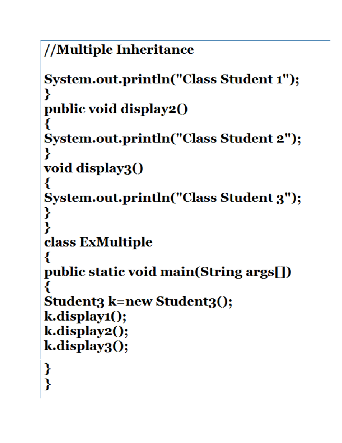 19 - Java - Java Programming - Inheritance Student public void display20 Student void display30 ...