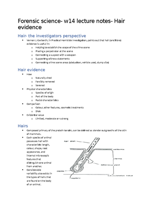 Intro to Forensic Science I Before Midterm - QUIZLET: - Studocu