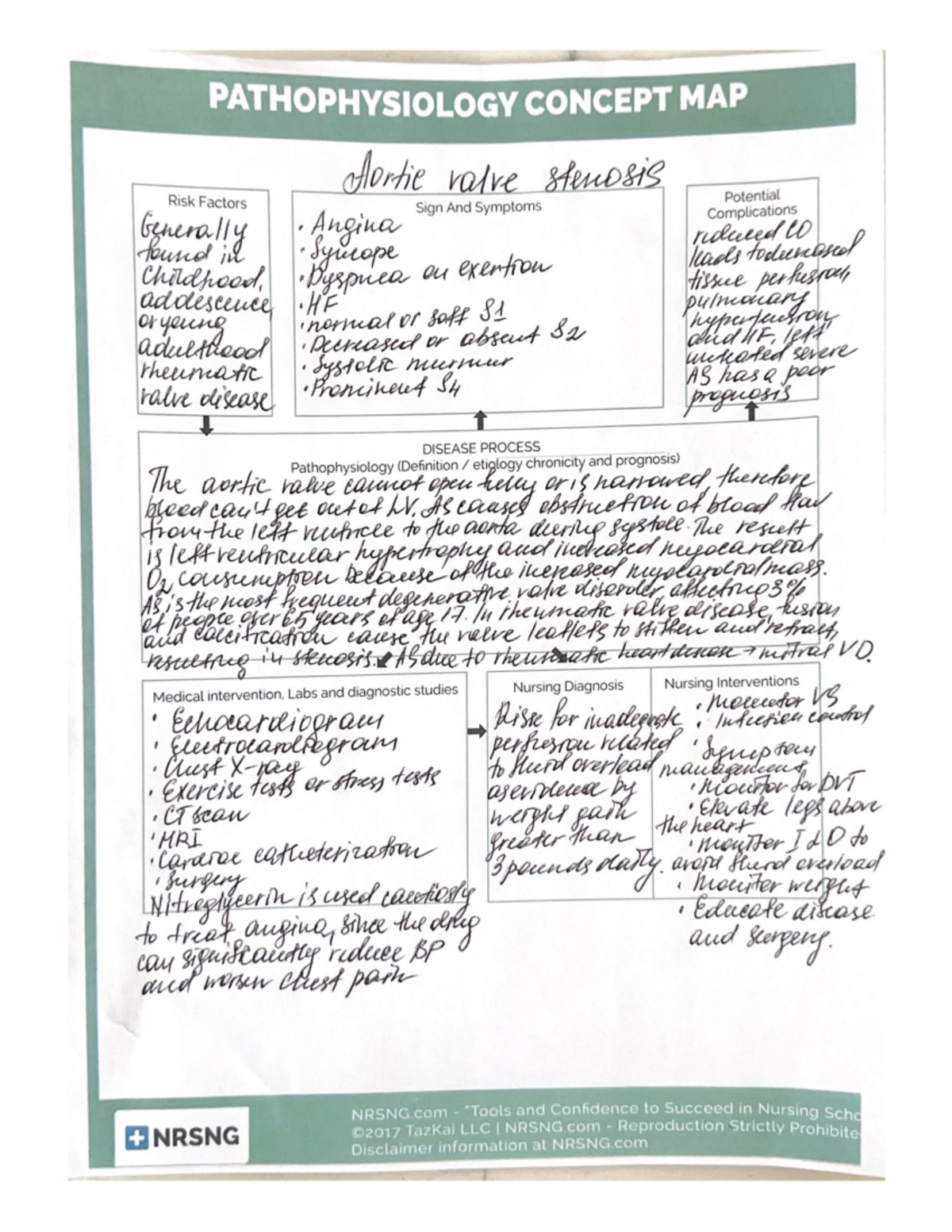 Pathophysiology Concept MAP - N272 - Studocu
