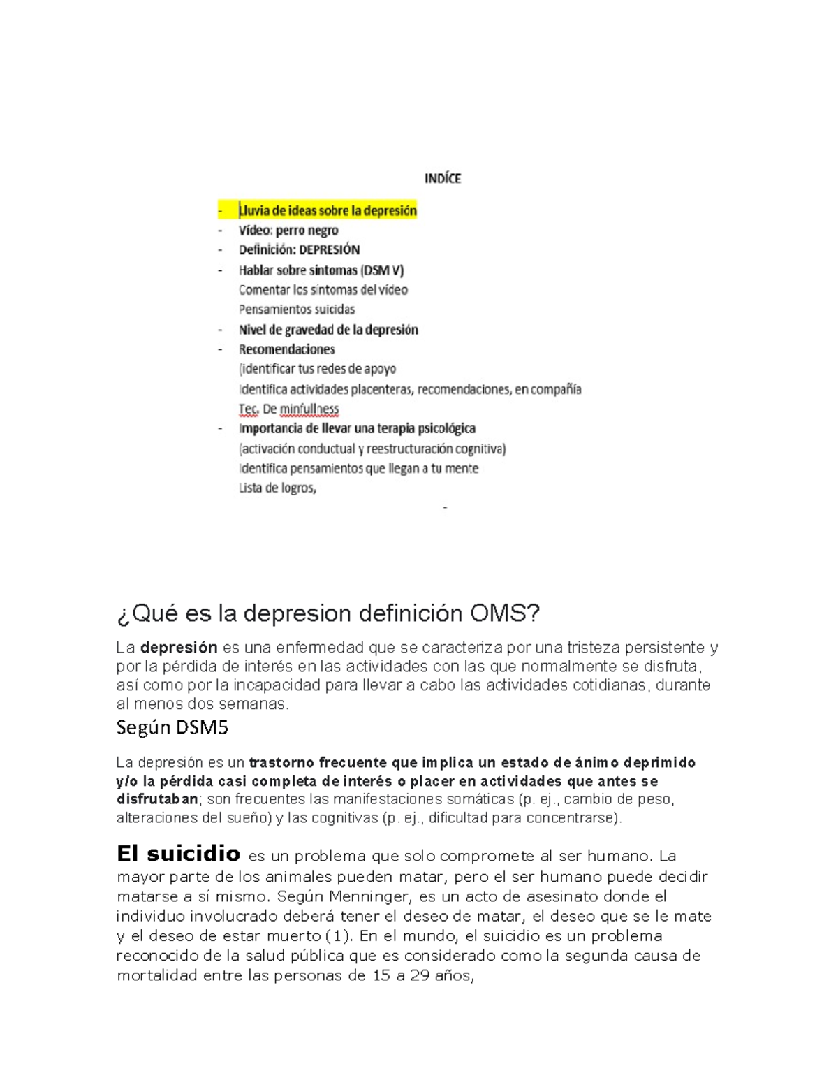 Qué es la depresion definición OMS - ¿Qué es la depresion definición ...