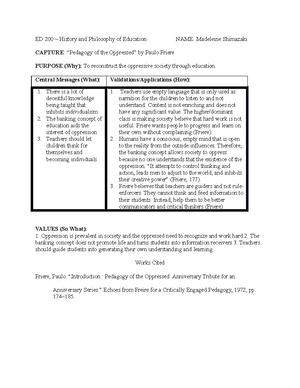 NEO- Thomism - ED 200 – Teaching as a Professional (Chandler) YOUR NAME ...