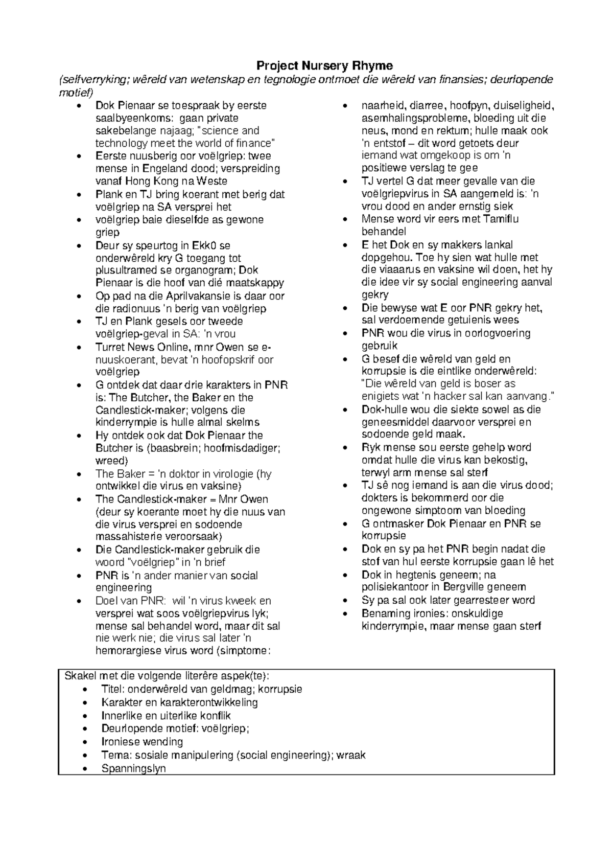 Onderwêreld 2019 Project Nursery Rhyme - Project Nursery Rhyme ...