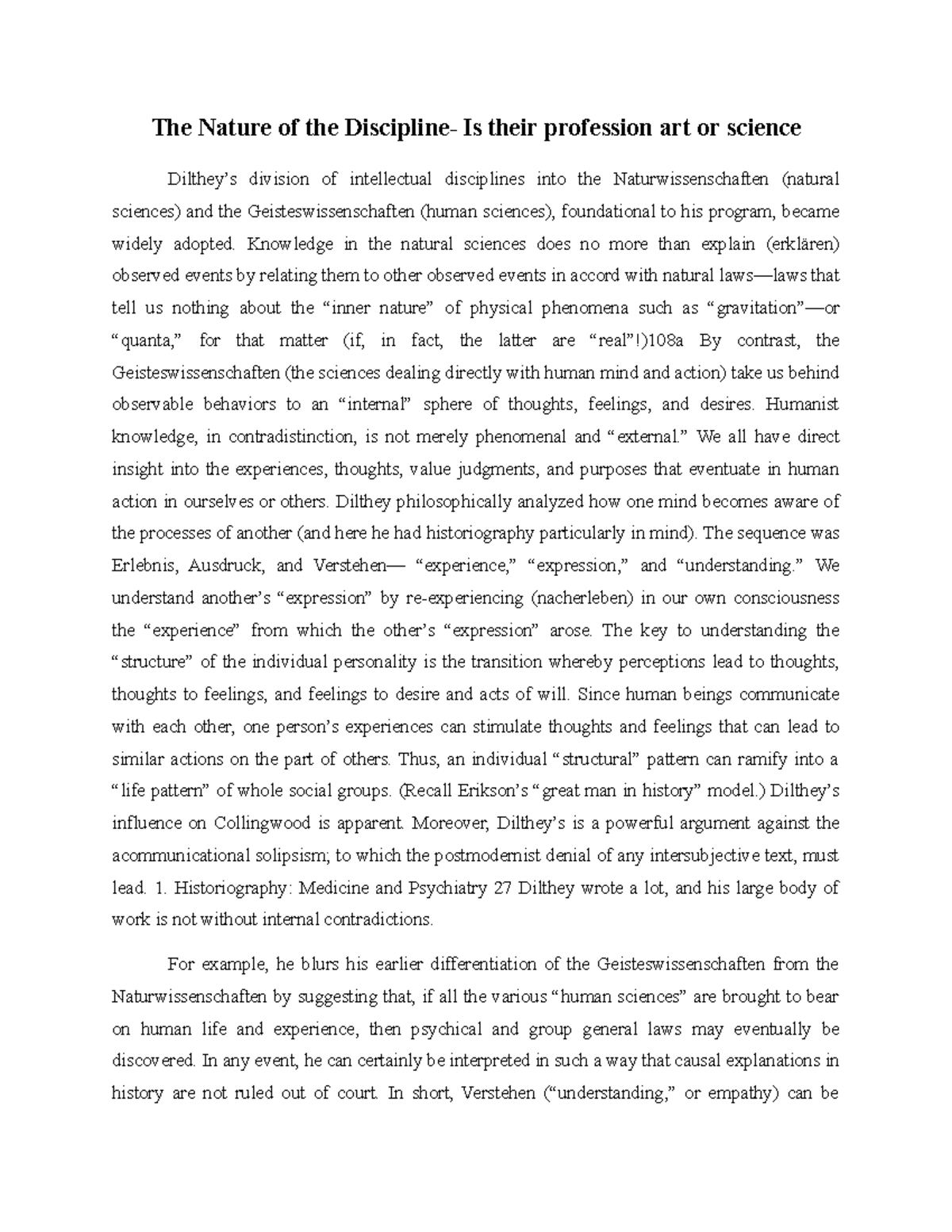 The Nature of the Discipline - Knowledge in the natural sciences does ...